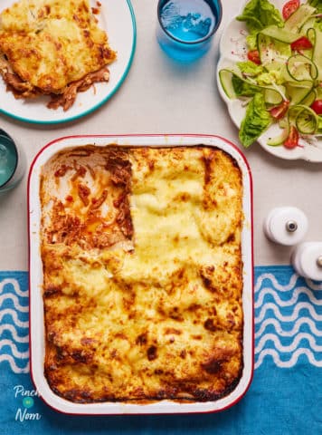 Pulled Pork Lasagne - Pinch Of Nom