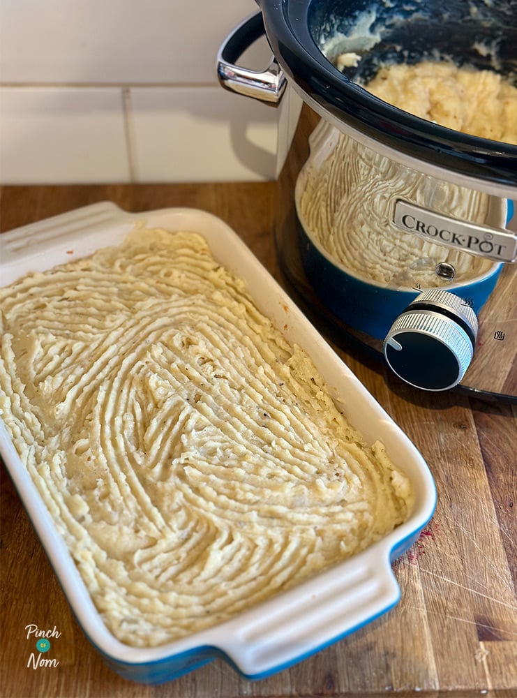 Slow Cooker Mustard Mash - Pinch Of Nom