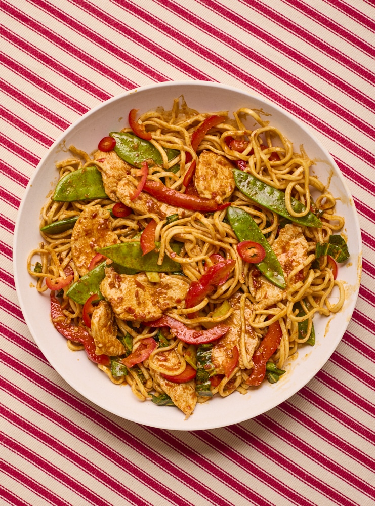 Harissa Chicken Noodle Bowls - Pinch Of Nom